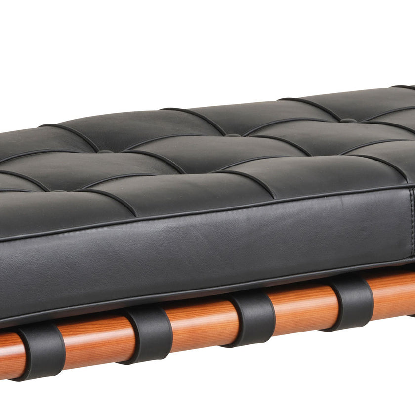Barcelona Leather Half Bench Replica | Glicks Furniture