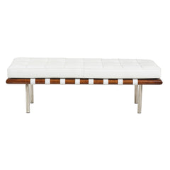 Barcelona Leather Half Bench Replica | Genuine Leather | Glick's ...