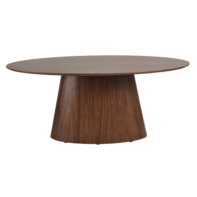 Eclipse Walnut Oval Dining Table 180cm | Glicks Furniture