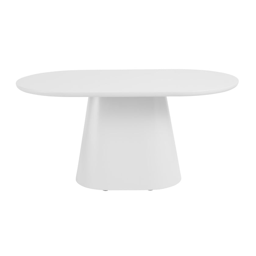 Lorenzo White Oval Dining Table 160cm | Glicks Furniture