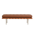 Barcelona Leather Half Bench Replica – Glicks Furniture